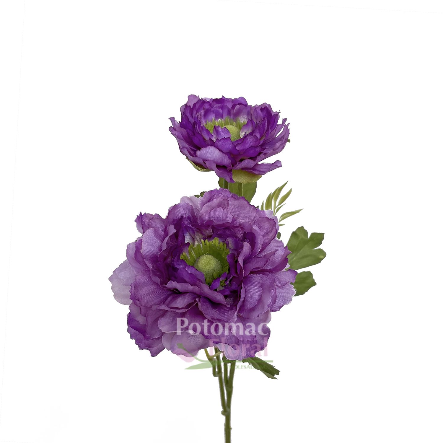 Silk Ruffled Ranunculus 19" Stem - Lavender - Potomac Floral Wholesale