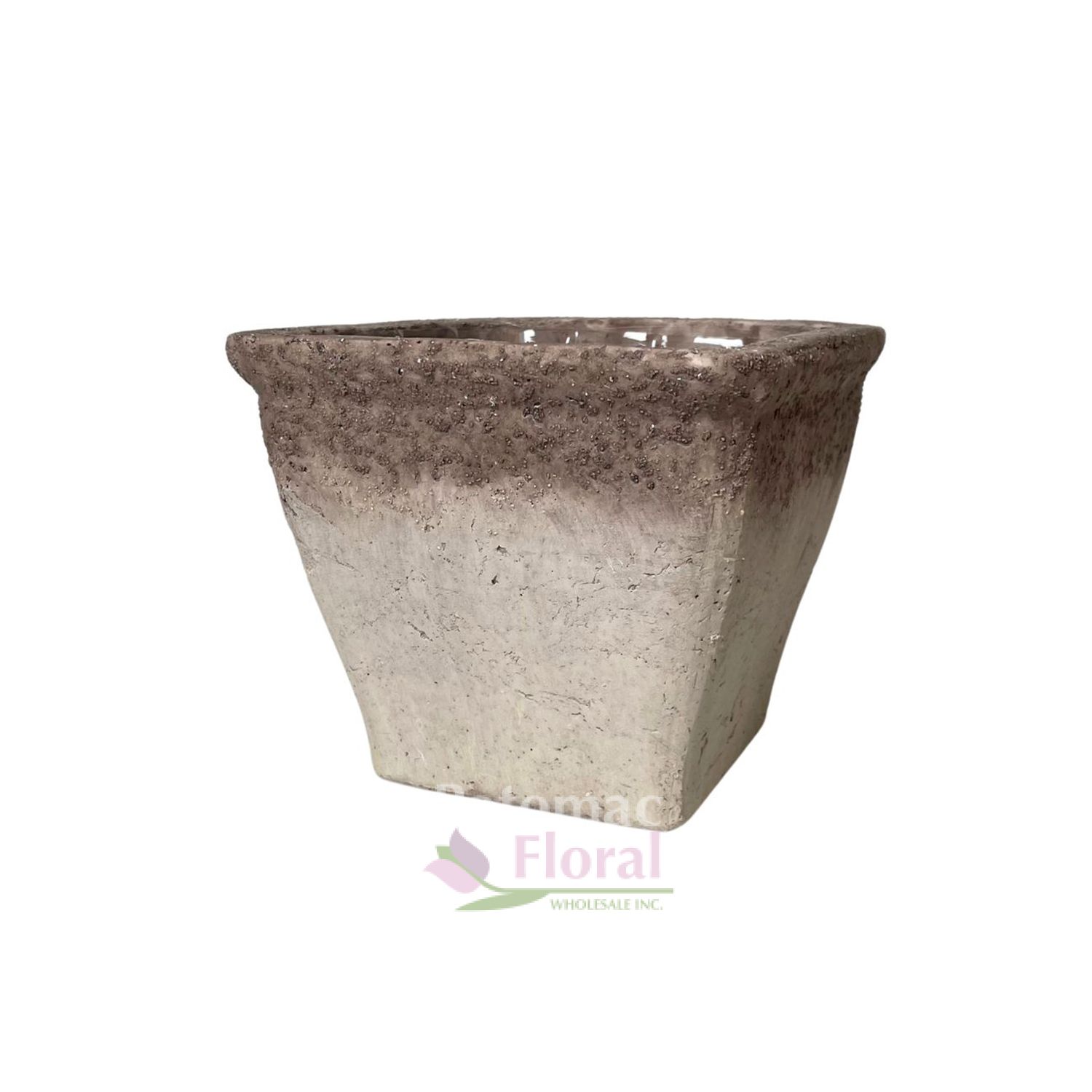 Ceramic Concrete Planter Large - Potomac Floral Wholesale