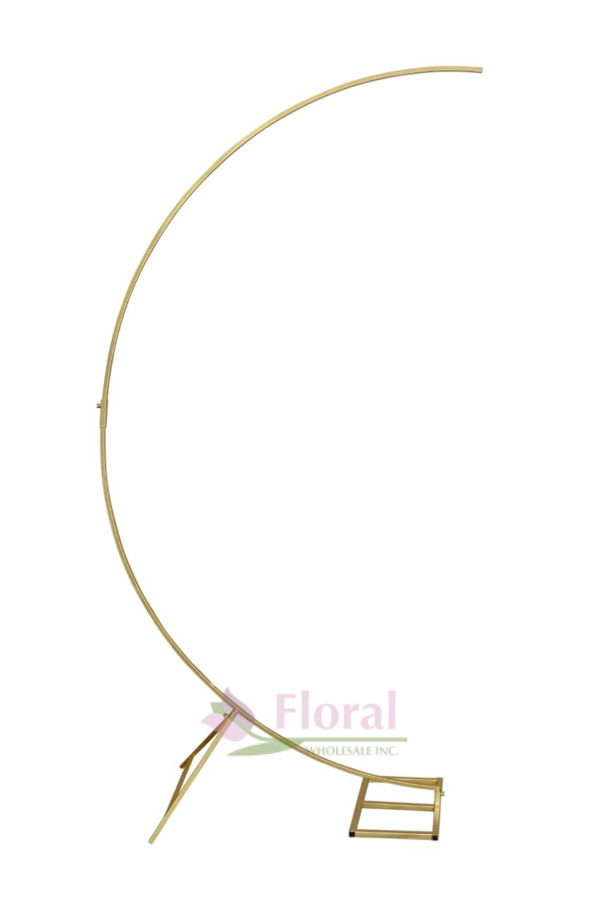 Gold Single Rod Half Circle Arch 96" Size - Potomac Floral Wholesale