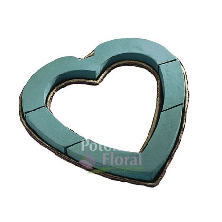 12" Oasis Open Heart - Pack of 2 - Potomac Floral Wholesale