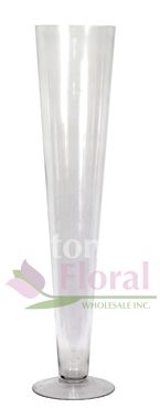 Pilsner Vase 24'' Tall x 5-1/2 - Potomac Floral Wholesale