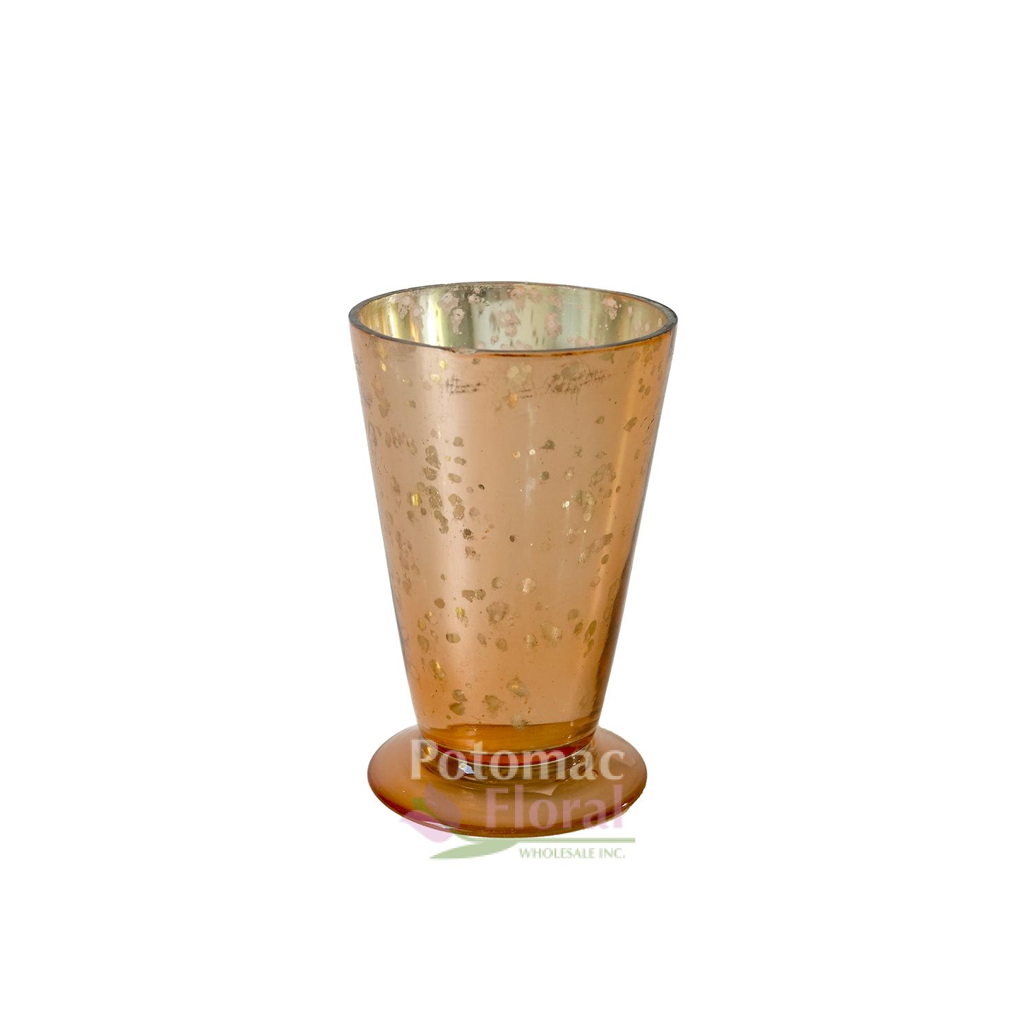 Copper Mercury Glass Cylinder 4.5" Tall x 3" Opening - Potomac Floral ...
