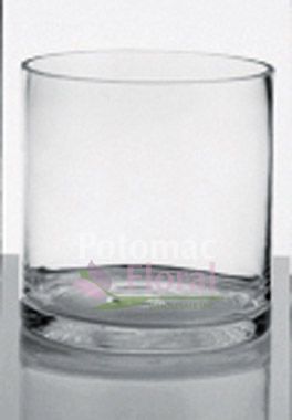 Glass Cylinder 6'' Tall x 6 - Potomac Floral Wholesale
