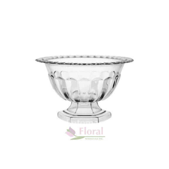 Plastic Clear Abby Compote 5" Tall x 6-1/2" Opening - Potomac Floral ...