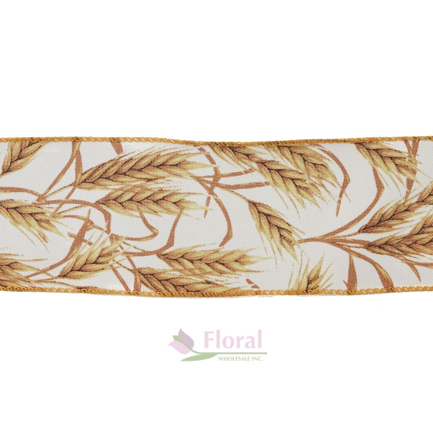 Wired Wheat Ribbon #40 x 25 Yds - Potomac Floral Wholesale