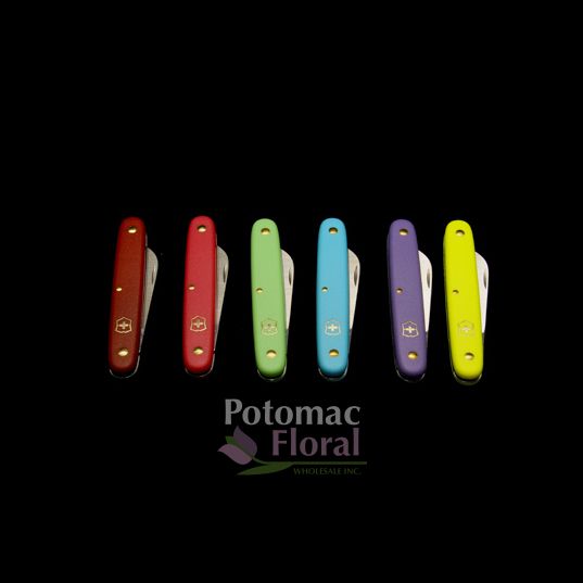 Red Curved Blade Swiss Floral Knife - Potomac Floral Wholesale