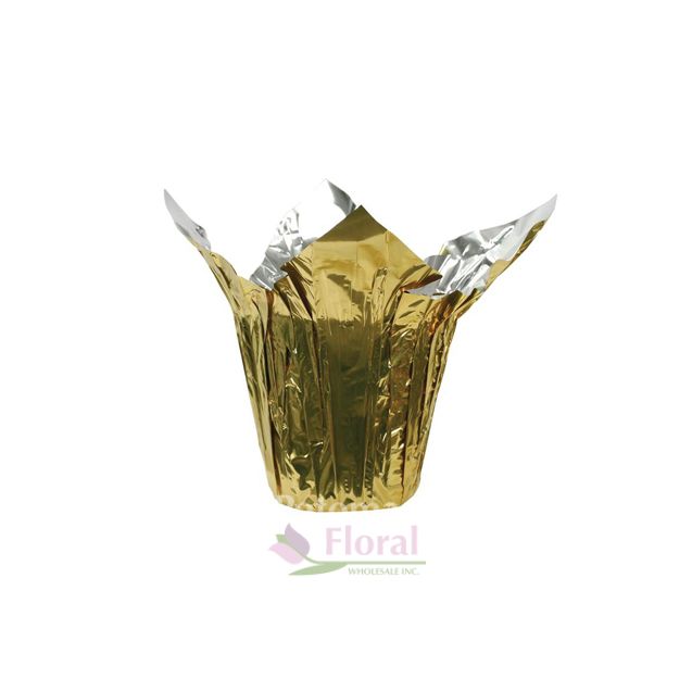 4'' Speed Cover Metallic Gold - Potomac Floral Wholesale