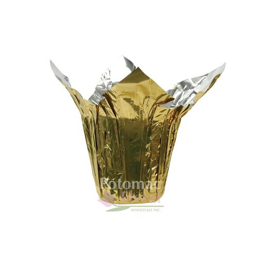 7" Speed Cover Metallic Gold - Potomac Floral Wholesale
