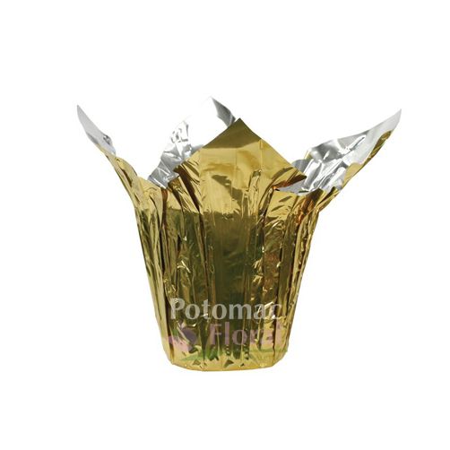 8'' Speed Cover Metallic Gold - Potomac Floral Wholesale